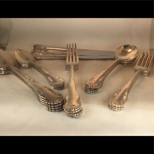 King Edward | Dining | Vintage Silverplate Silverware Service For Four ...